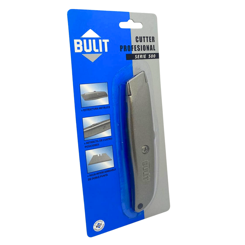 Cutter profesional automatico retractil serie 500 incluye 3 hojas de ...
