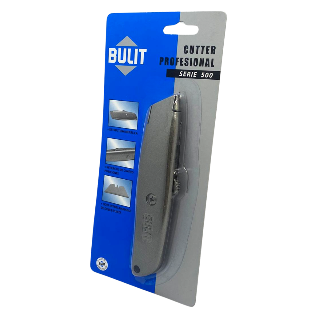 Cutter profesional automatico retractil serie 500 incluye 3 hojas de ...