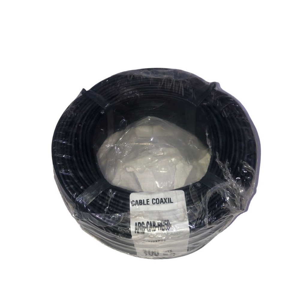 Cable minicoaxial sin alimentacion Negro x metro | iCuadrado